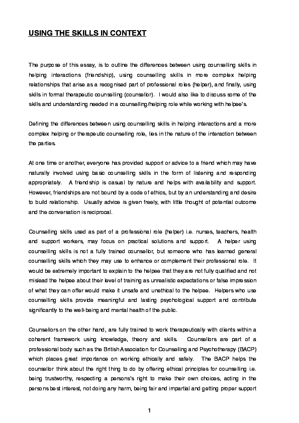 (PDF) USING THE SKILLS IN CONTEXT