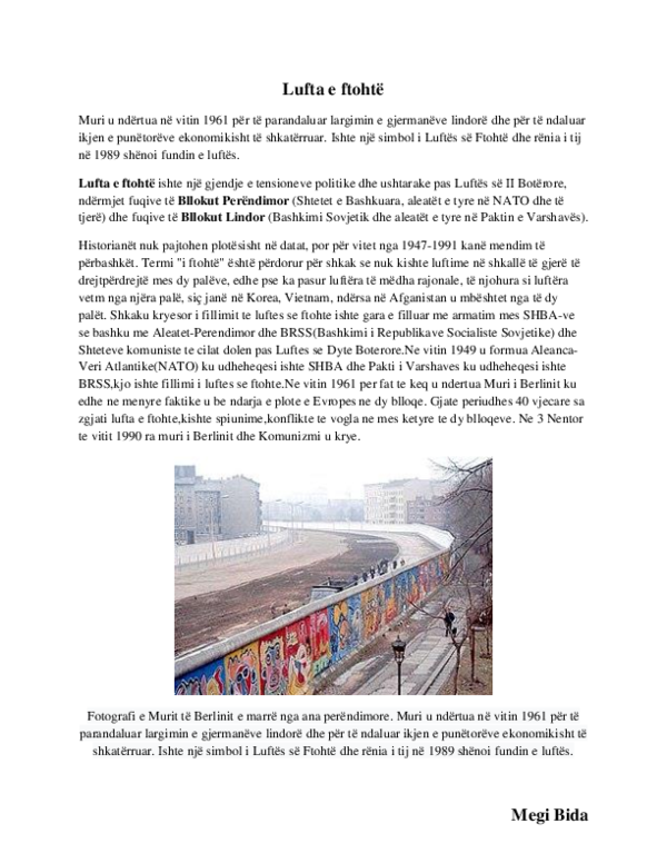 (DOC) Lufta e ftohtë