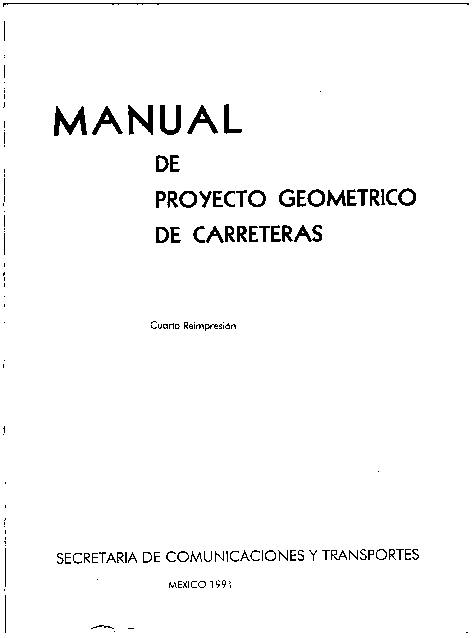 (PDF) Manual de Proyecto geométrico SCT