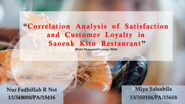 Ppt [structural Equation Modelling] Correlation Analysis Of Satisfaction And Customer Loyalty