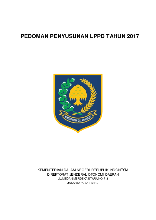 (PDF) PEDOMAN PENYUSUNAN LPPD TAHUN 2017