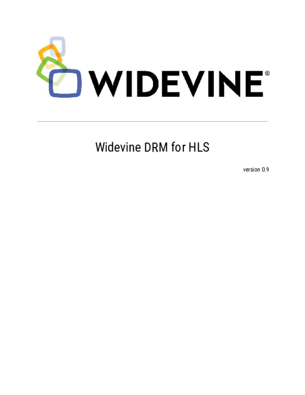 (PDF) Widevine DRM for HLS