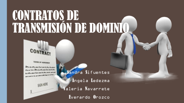 Ppt Contratos De Transmisión De Dominio