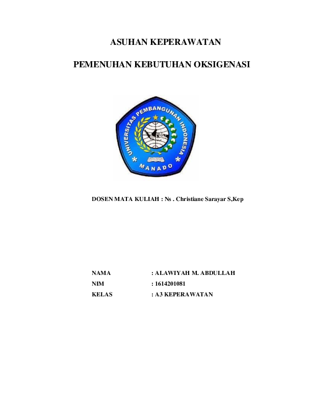 (DOC) ASKEP Pemenuhan Kebutuhan Oksigenasi