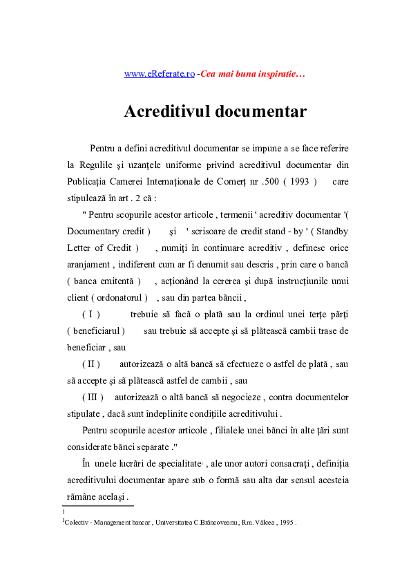 (DOC) Acreditivul documentar | gogan gheorghe - Academia.edu
