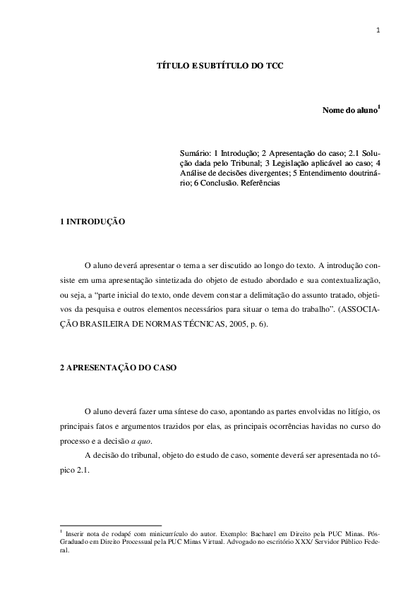 (PDF) TÍTULO E SUBTÍTULO DO TCC