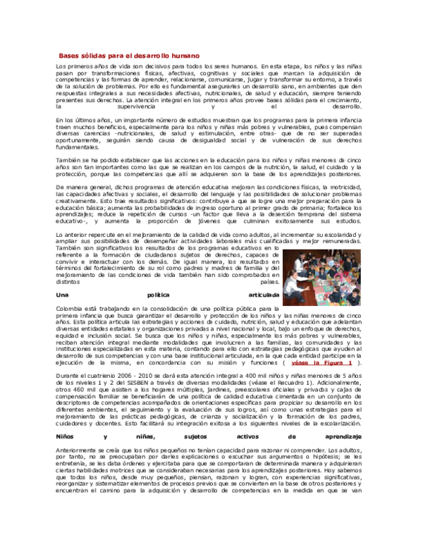 (DOC) Bases sólidas para el desarrollo humano