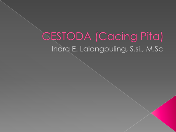 (PDF) CESTODA (Cacing Pita