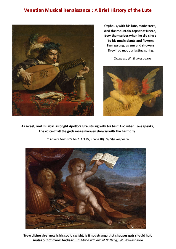 (PDF) Venetian Musical Renaissance : A Brief History of the Lute