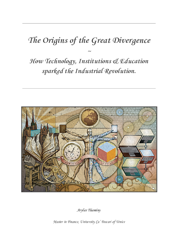 (PDF) The Origins of the Great Divergence ~ How Technology ...