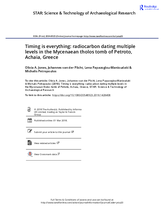 (PDF) M.Petropoulos, O.Jones, L.Papazoglou, Timing is everything ...