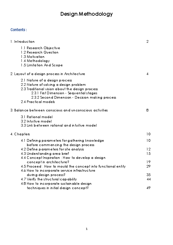 (PDF) Design Methodology