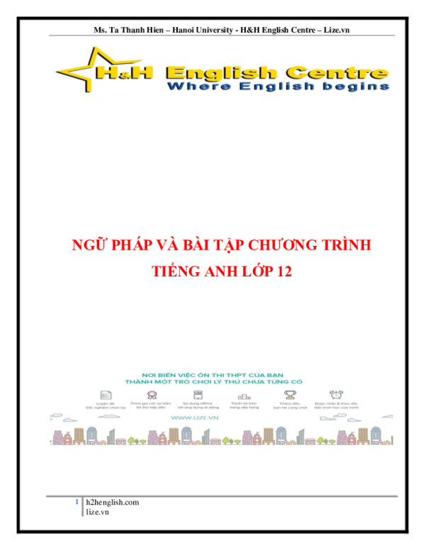 (PDF) Ng ph p v BT ti ng Anh