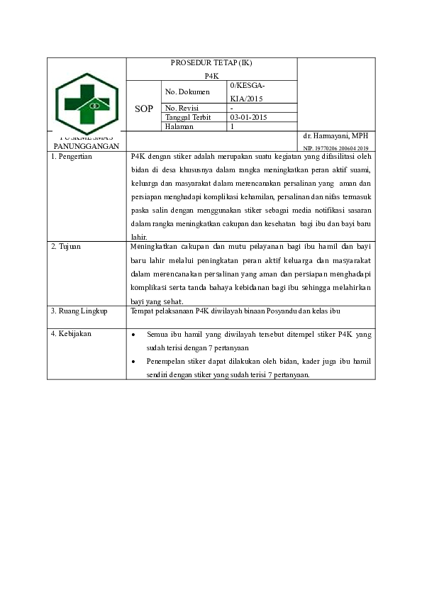 (DOC) PROSEDUR TETAP (IK