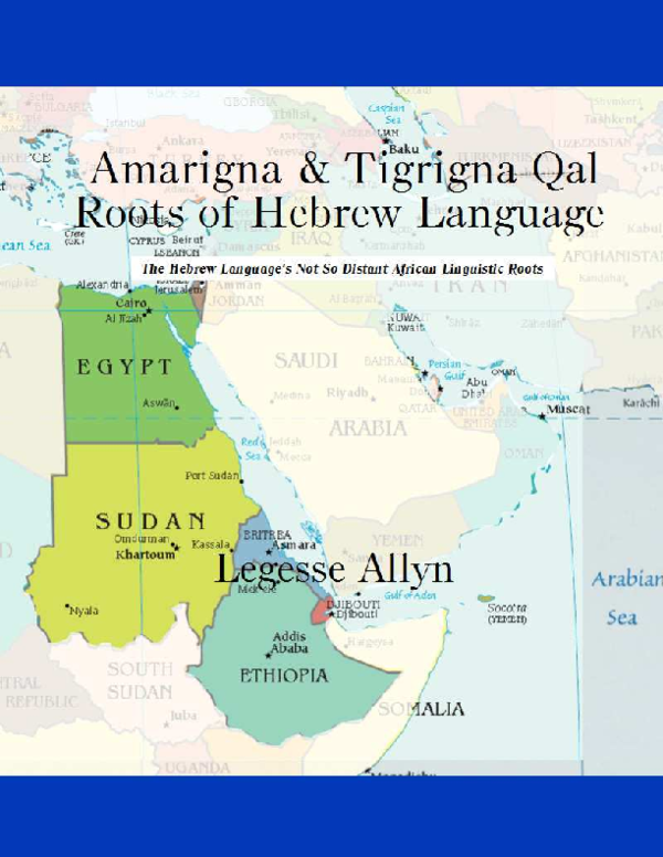(PDF) Amarigna and Tigrigna Qal Roots of Hebrew