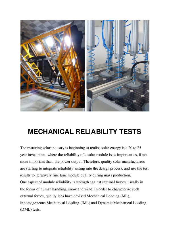(PDF) MECHANICAL RELIABILITY TESTS