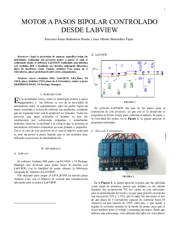 (DOC) MOTOR A PASOS BIPOLAR CONTROLADO DESDE LABVIEW | ALBERTO ...