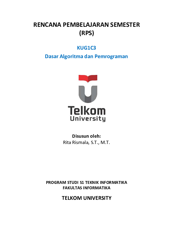 (PDF) KUG1C3 Dasar Algoritma dan Pemrograman