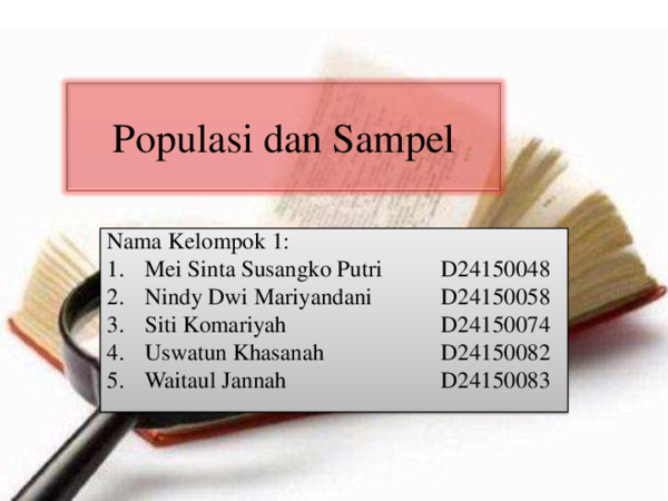 (PDF) Populasi dan Sampel
