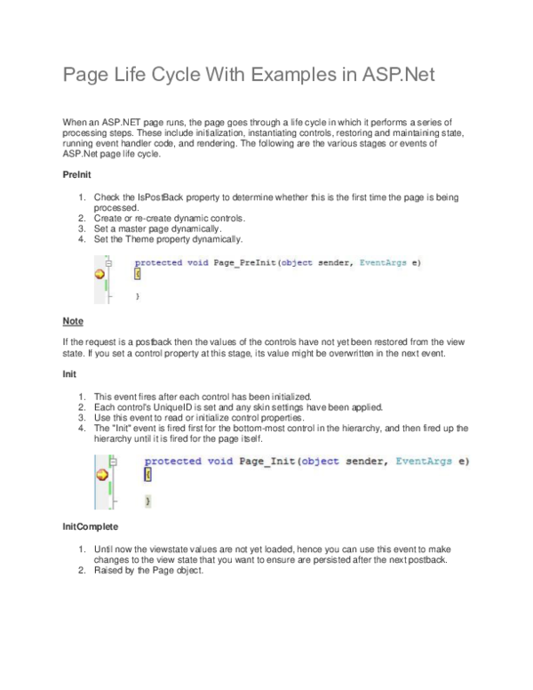 (DOC) Page Life Cycle