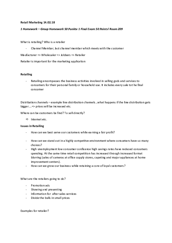 (DOC) Retail Management | Zerrin Yildirim - Academia.edu