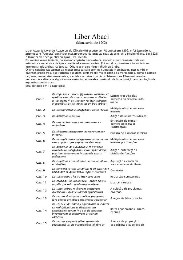 (PDF) Liber Abaci