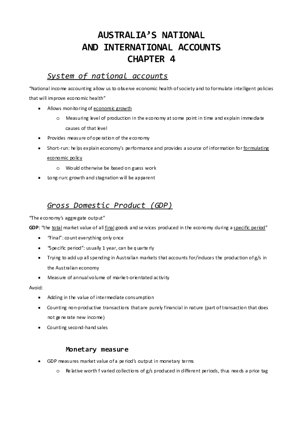 (DOC) AUSTRALIA'S NATIONAL AND INTERNATIONAL ACCOUNTS