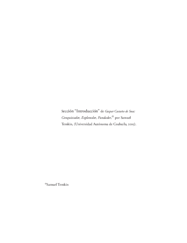 (PDF) Sección "Introducción" de Gaspar Castaño de Sosa (UAC).pdf