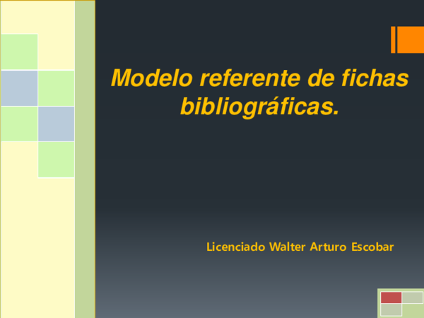 (PPT) Modelo Fichas Bibliograficas WALTER ESCOBAR.pptx