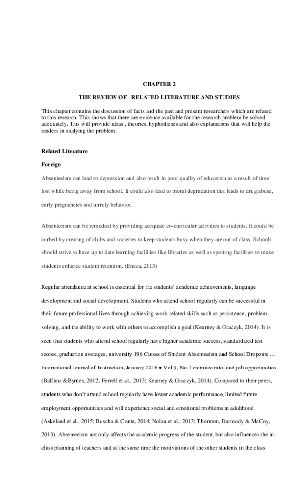 (DOC) CHAPTER 2 THE REVIEW OF RELATED LITERATURE AND STUDIES