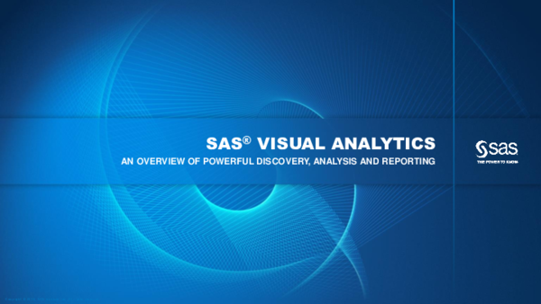 (PDF) SAS ® VISUAL ANALYTICS AN OVERVIEW OF POWERFUL DISCOVERY ...