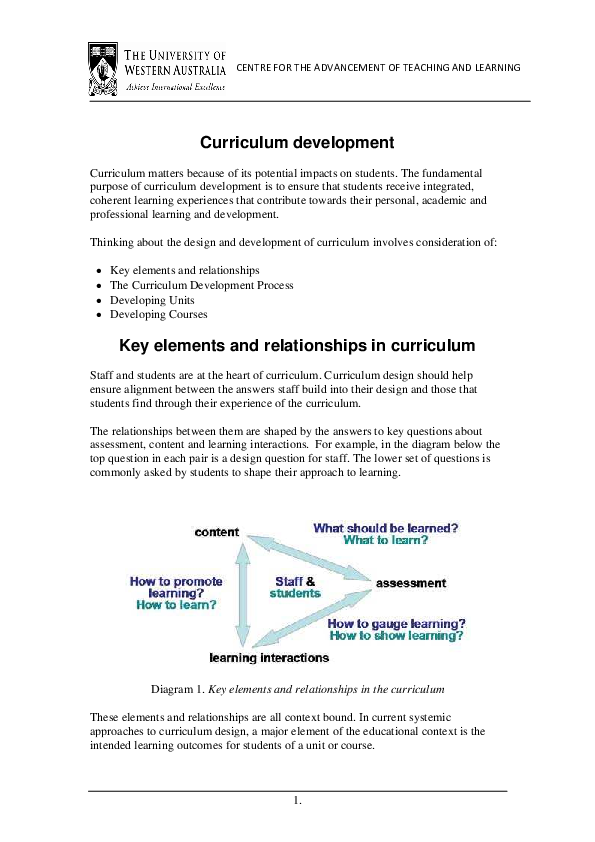 (PDF) CI General Curriculum Development UWA (1)