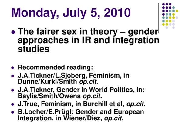 (PPT) AAA 16) Feminist IR Theories