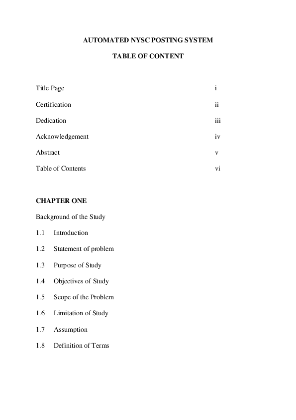 (DOC) Project OSBORN AUTOMATED NYSC POSTING SYSTEM