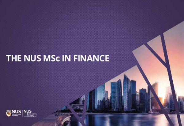 (PDF) THE NUS MSc IN FINANCE | asdf asdf - Academia.edu