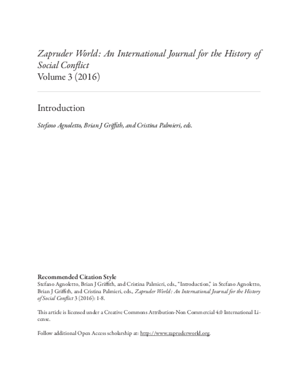 (PDF) Introduction to "The Origins of the Welfare State: Global and ...