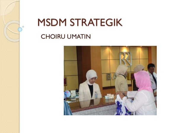 (PDF) MSDM STRATEGIK