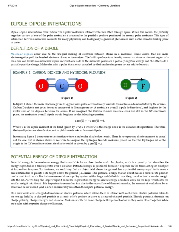 (PDF) DIPOLE-DIPOLE INTERACTIONS
