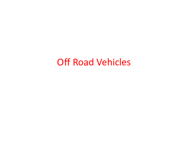 (PDF) Off Road Vehicles