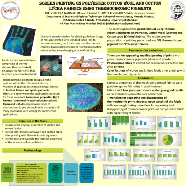 (PDF) Screen Printing on Polyester Cotton Wool and Cotton Lycra Fabrics ...