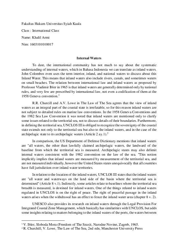 (PDF) Internal waters