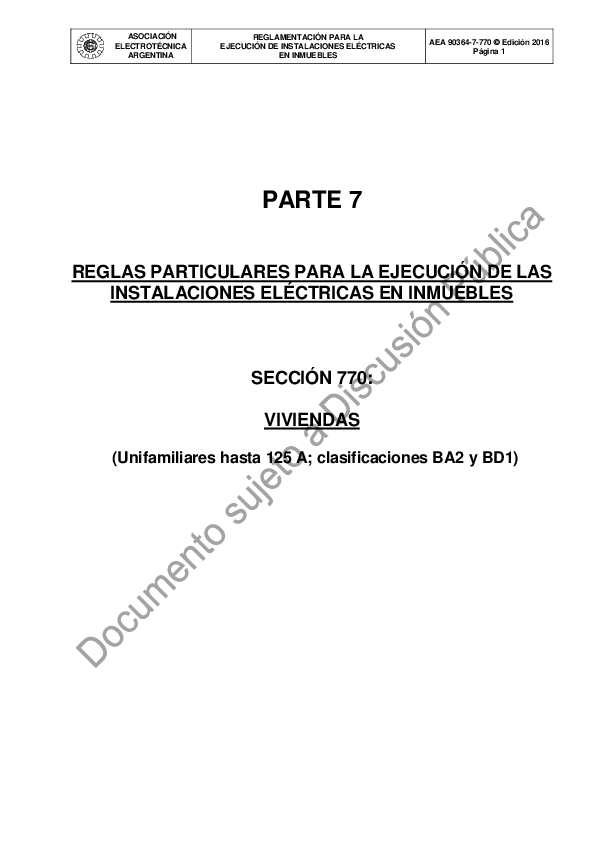 (PDF) ASOCIACIÓN ELECTROTÉCNICA ARGENTINA REGLAMENTACIÓN PARA LA EJECUCIÓN DE INSTALACIONES ...