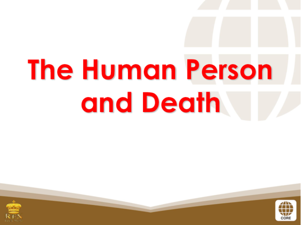 (PPT) The Human Person and Death