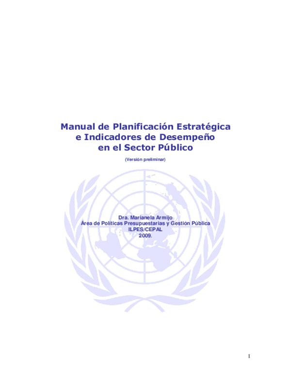 (PDF) Manual planificacion estrategica