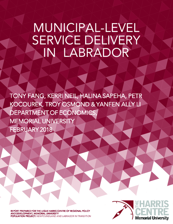 (PDF) Municipal-Level Service Delivery in Labrador | Kerri Neil, Halina ...