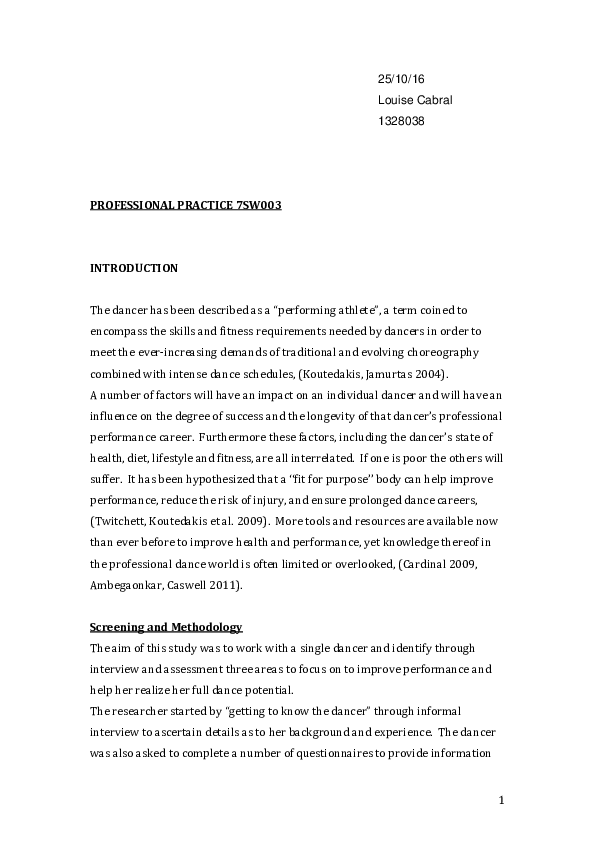 (DOC) Professional Practice 7SW003 final