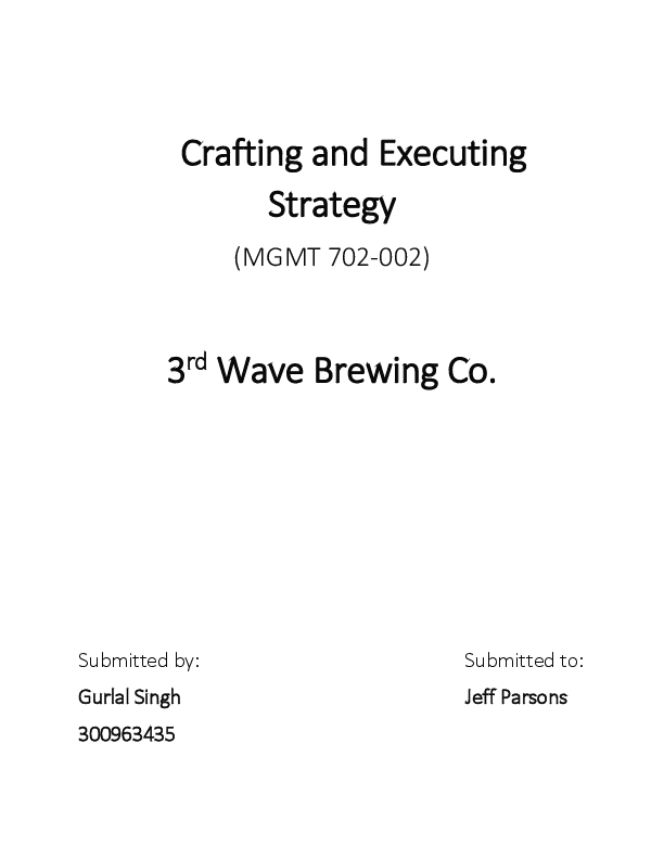 (DOC) Crafting and Executing Strategy
