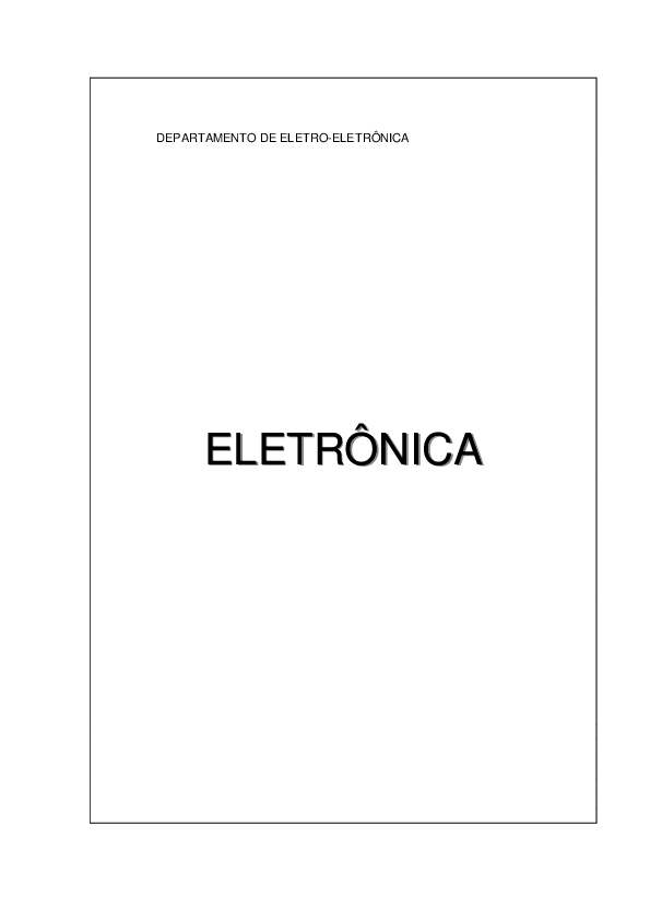 Pdf Eletronica Basica
