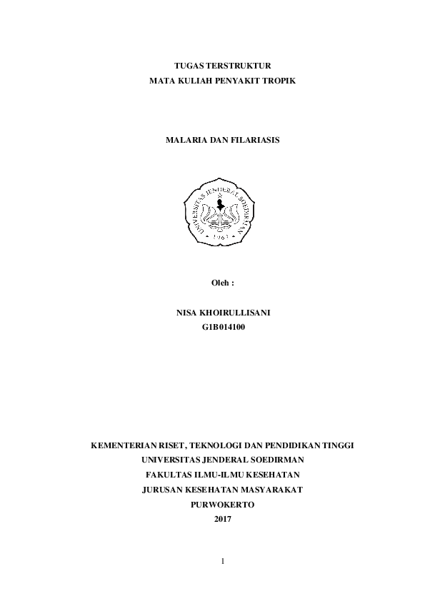 (DOC) Malaria dan Filariasis