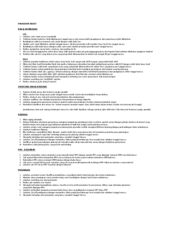 (PDF) Prosedur Audit LK Financial Audit